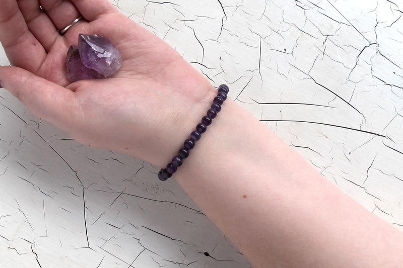 Amethyst Crystal Energy Bracelet – Amazing Earth